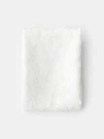 Sinsay - Sada záclon na řasící pásce s lesklou geometrickou výšivkou 2 pack - bílá
