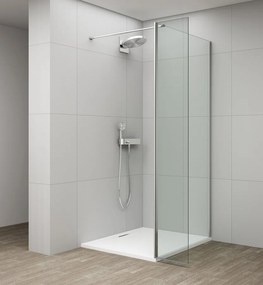Polysan Esca Chrome walk in sprchová zástěna 80 x 210 cm s otočným panelem 40 cm chrom čiré sklo ES3A80B40