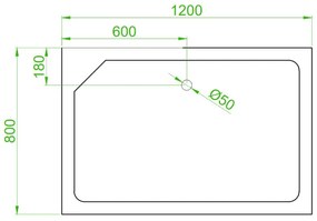 BPS-koupelny Hydromasážní box HYD-AL120 pravý, 120x80 cm, černá/transparent