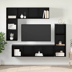 Sestava TV skříněk 4 ks Černý dub Kompozitní dřevo 3393223