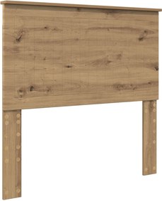 Rám postele Umělecký dub 100 x 200 cm Masivní borové dřevo 3411054