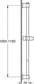 Grohe Vitalio Universal - Sprchová tyč 115 cm chrom