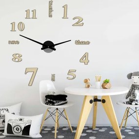 Moderní nalepovací nástěnné hodiny DIY | SENTOP 12P015 BEZ PENA BEZ PLECHU