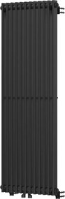 Mexen Kansas dekorativní radiátor 1200 x 420 mm, 842 W, černý - W204-1200-420-00-70