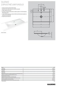 Kaldewei Silenio - Umyvadlo zápustné 60x46 cm, AD, s 1x1 otvorem pro baterii a přepadem, s Perl-effektem, alpská bílá 907706013001