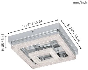 Eglo 95659 - LED Stropní svítidlo FRADELO LED/12W/230V