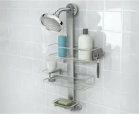 Simplehuman Nastavitelný set poliček a držáku do sprchy /  Caddy– závě