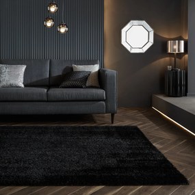 Flair Rugs koberce Kusový koberec Indulgence Velvet Black - 80x150 cm