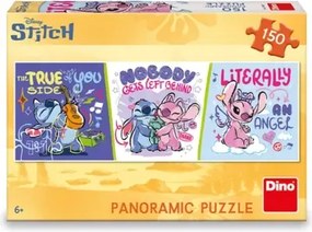DINO Vertikální puzzle Stitch relaxuje / 150 dílků / od 6 let