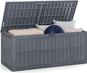 Costway Úložný box odolný proti povětrnostním vlivům 680 L venkovní úložný box