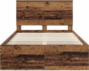 Rám postele Staré dřevo 120 x 190 cm Masivní borové dřevo 3409379