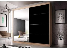 IDZ Šatní skříň Multi 31 (203 cm) Barva dřeva: Černá