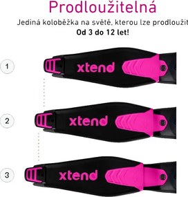 Xtend Scooter pink - koloběžka
