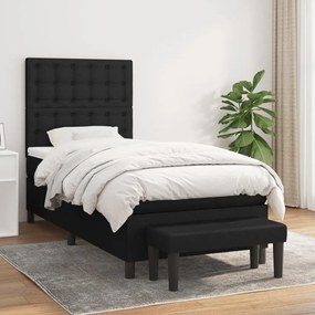 vidaXL Box spring postel s matrací 80 x 200 cm textil [3136876] Barva: světle šedá