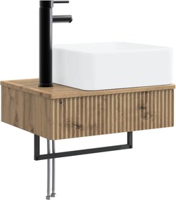 Sada koupelnového nábytku 3 ks Dub artisan Kompozitní dřevo 3405606