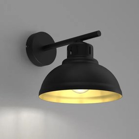 Nástěnná lampa SVEN 1xE27/15W/230V černá/zlatá