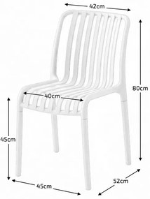Plastová židle TREGO, zelená