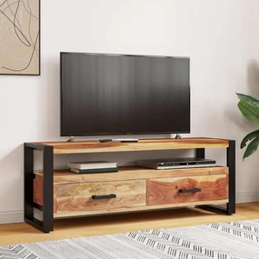 TV stolek 120x35x45 cm masiv s medovou povrchovou úpravou 321551