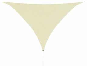 Plachta proti slunci oxfordská látka trojúhelník 3,6 x 3,6 x 3,6 m Dekorhome Krémová