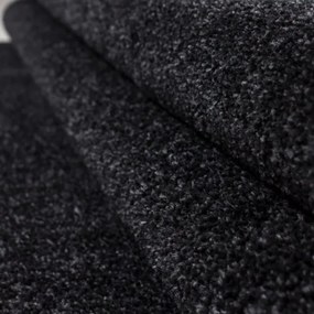 Ayyildiz, Kusový koberec Ata 7000 anthracite kruh, 120x120 (průměr) kruh, šedá, obývací pokoj