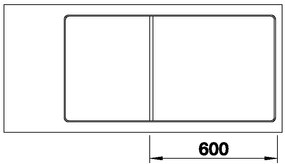 Granitový dřez Blanco AXIA III XL 6 S-F InFino aluminium + skleněná krájecí deska 522197