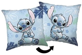 Jerry Fabrics Polštářek Lilo a Stitch Blue 40x40 cm