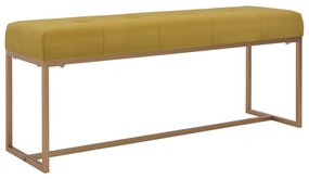 Lavice Kelby - hořčicová - sametová | 120 cm