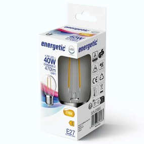 Nordlux Transparentní stmívatelná LED žárovka G45 E27 4,2W