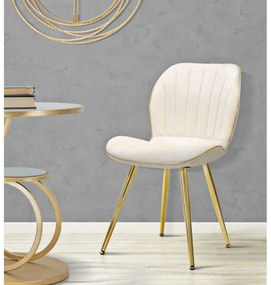 Designová jídelní židle Dandelion II krémová