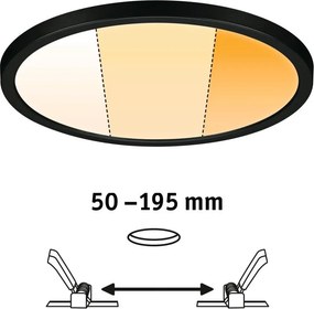 Paulmann 93102 - LED/16W IP44 Podhledové svítidlo AREO 230V pr. 23 cm černá