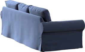 Potah na pohovku IKEA Ektorp 3-místná rozkládací, NOVÝ MODEL 2013 barva tmavě modrá látka sametová