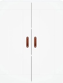 Skříň highboard bílá 69,5 x 34 x 180 cm kompozitní dřevo 3200041