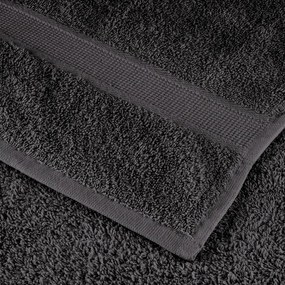 Prémiové ručníky SOLUND 10 ks antracitové 100x200 cm 600 g/m² 137174