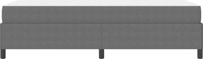 Rám postele s matrací Světle šedá 90 x 200 cm textil 3399100