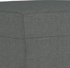 3dílná sedací souprava s poduškami tmavě šedá textil 3202127