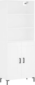 Skříň highboard bílá 69,5 x 34 x 180 cm kompozitní dřevo 3189957