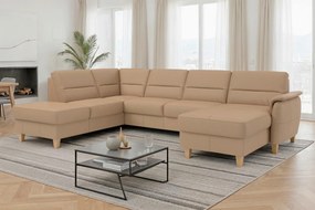 XXXLutz SEDACÍ SOUPRAVA, textil, kůže, cappuccino Sit & More - Sedací soupravy - 00014403326C
