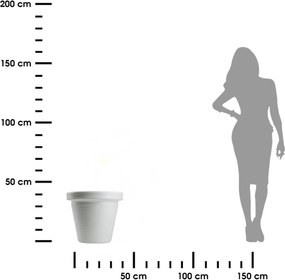 PLASTOVÝ KVĚTINÁČ SRTÍ RIFLO 46X40 CM BÍLÁ