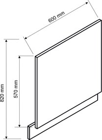 ALFASHOP NATÁLIA dolní světlá šedá 60x57 myčka