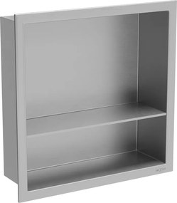 Mexen X-Wall-R police do výklenku s límcem a policí 30 x 30 cm, inox - 1910303010S