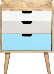 Noční stolek 47 x 35 x 63 cm masivní mangovníkové dřevo 286480