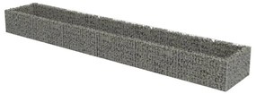 Gabionový vyvýšený záhon pozinkovaná ocel 540 x 90 x 50 cm 143555