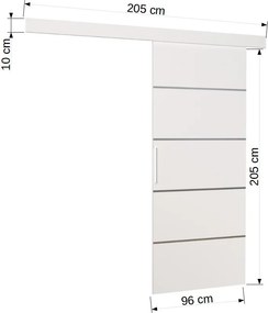ADRK Furniture Posuvné nástěnné dveře TONY 96 ADRK-SD-TON-S-96