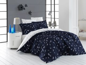 Francouzské povlečení Satén 220x220, 70x90cm Liberta blue