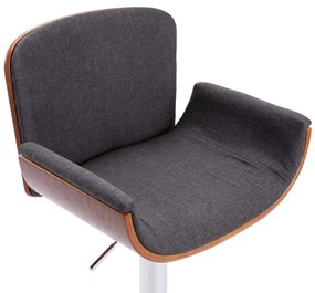 Barová židle šedá textil - Default Title