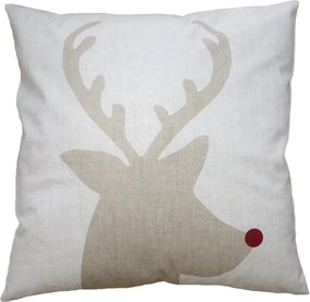 Béžový povlak na polštář s jelenem Deer - 45*45 cm