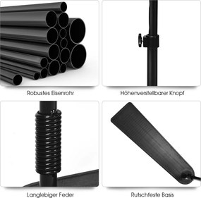 Costway Dětský boxovací míč 85-130 cm výškově nastavitelný boxerský míč boxerská