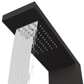 Sprchový panel set hliník černý - Default Title