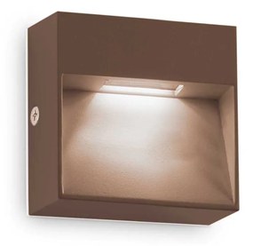 Ideal Lux Venkovní nástěnné LED svítidlo DEDRA v.10cm Barva: Hnědá