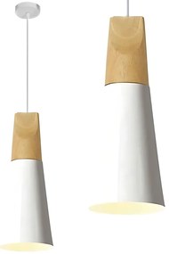 Toolight, Stropní svítidlo SCANDI B, bílá - hnědá, OSW-00151